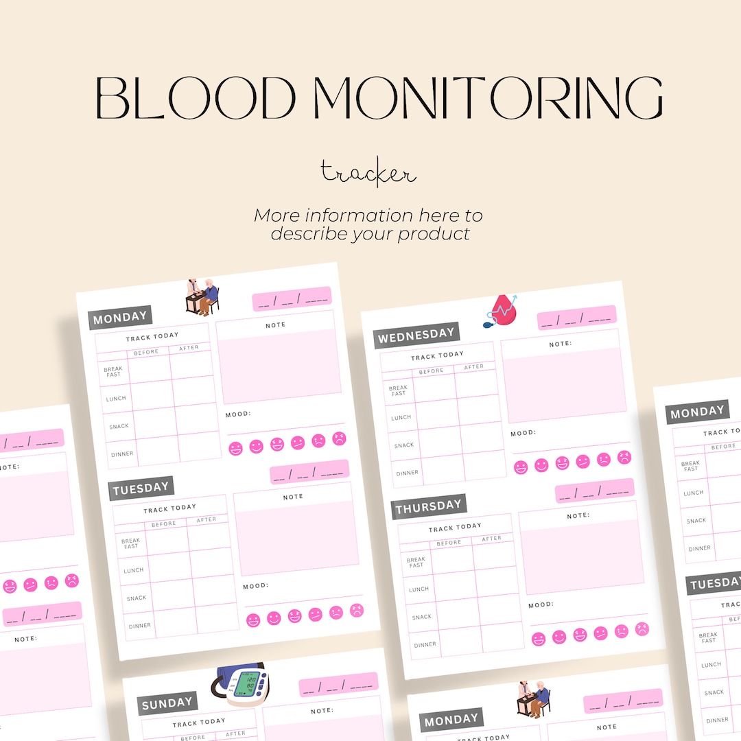 Blood Pressure Monitoring Tracker, Medical Tracker | Systolic ...