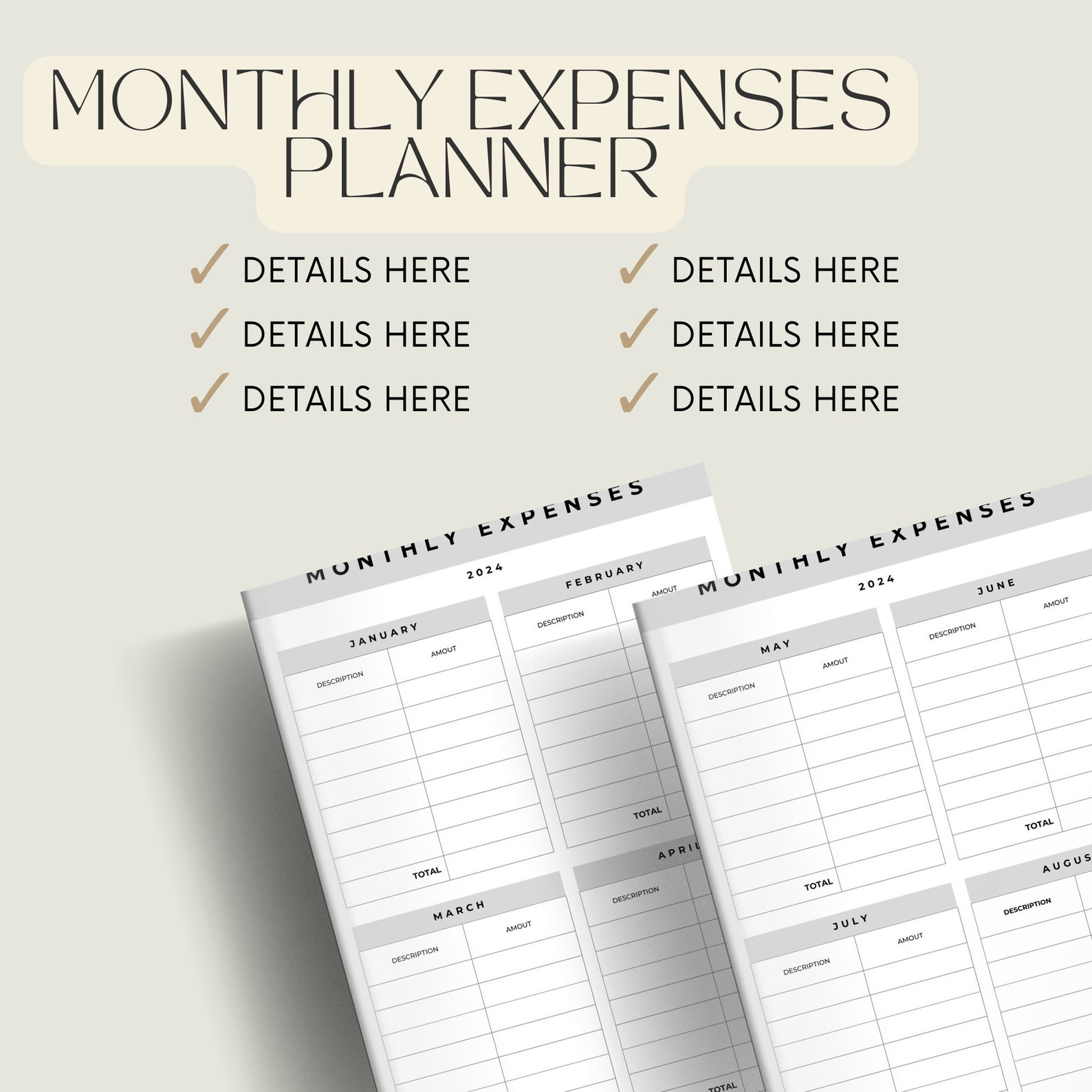 Expense Tracker for Google Sheets, Bill Tracker, Colorful Expense ...