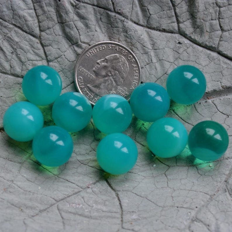14mm 9/16” UV Reactive Uranium Glass Marbles With Stand - Etsy