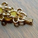 7.25" Vintage UV Reactive Uranium Crown Trifari Molded Glass Yellow ...
