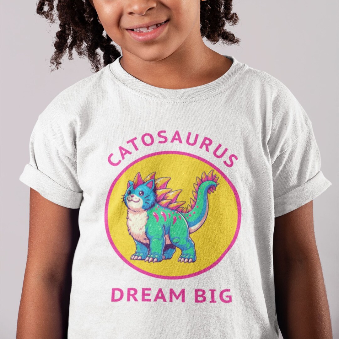 Catosaurus Dream Big Youth Tshirt - Etsy