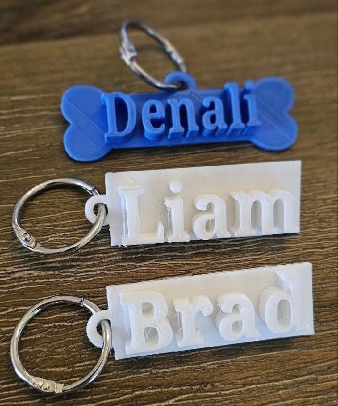 Custom 3D Printed Keychains or Dog Tags - Etsy