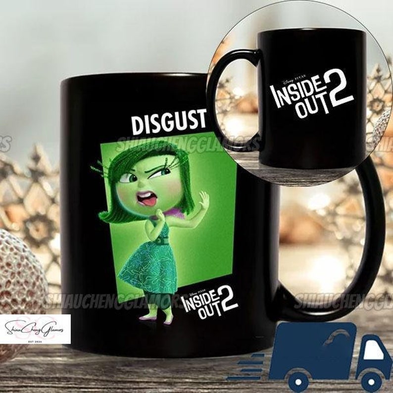 Inside Out 2 Disgust Mug, It's Okay to Feel All the Feels Inside Out 2 ...