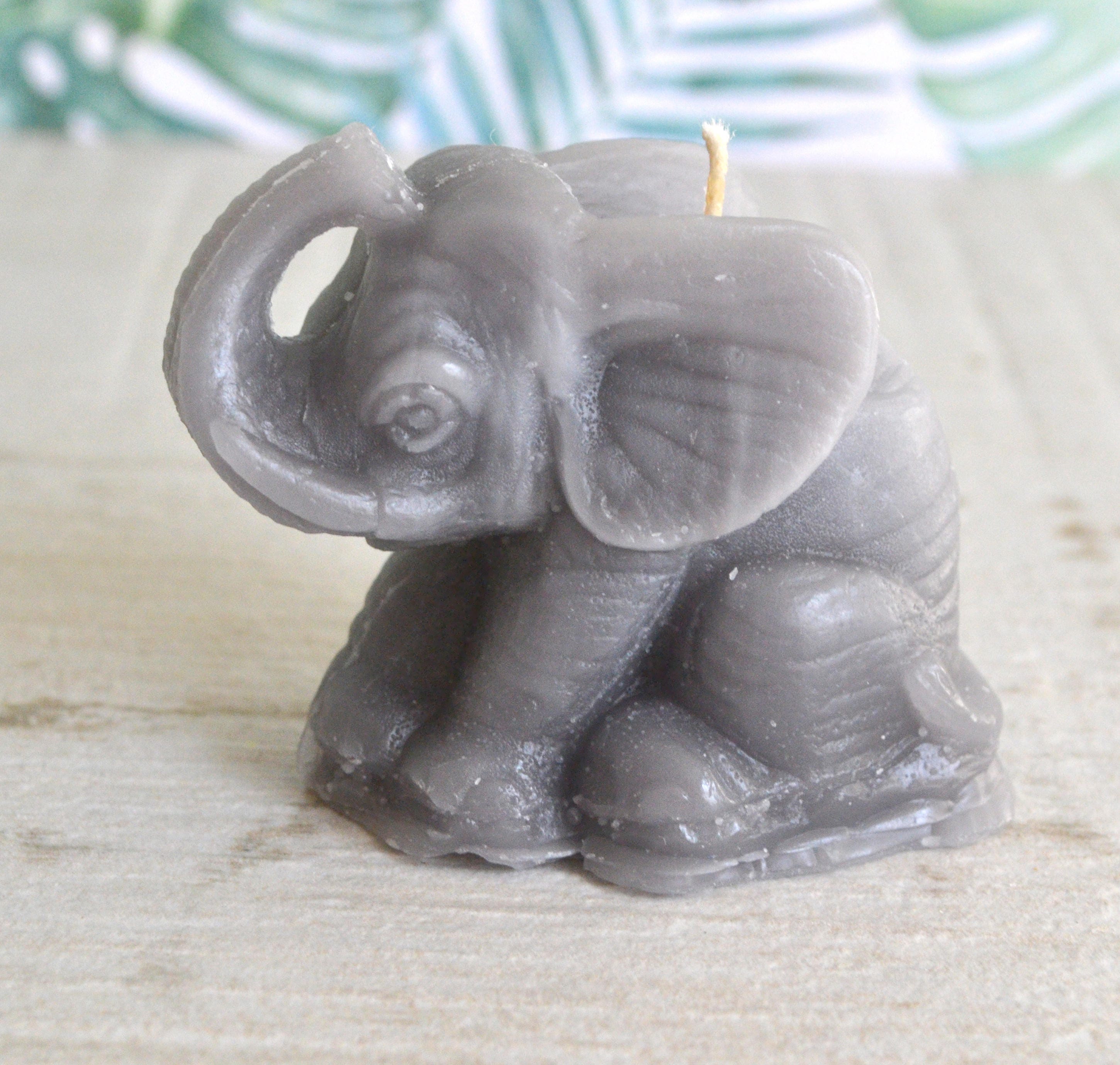 Mini Elephant Candles Set of 2 Great for Jungle Safari - Etsy