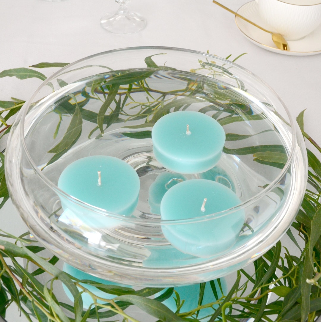 10 Pk Spa ROUND PUCK Floating Candles Wedding Centerpieces Reception ...