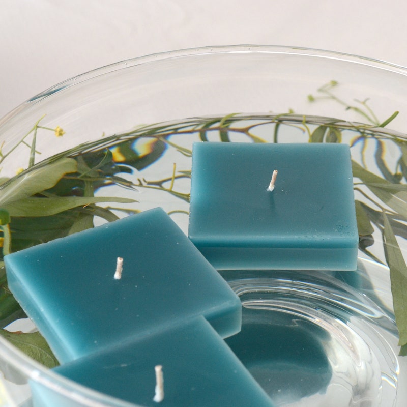 Teal Candle - Etsy