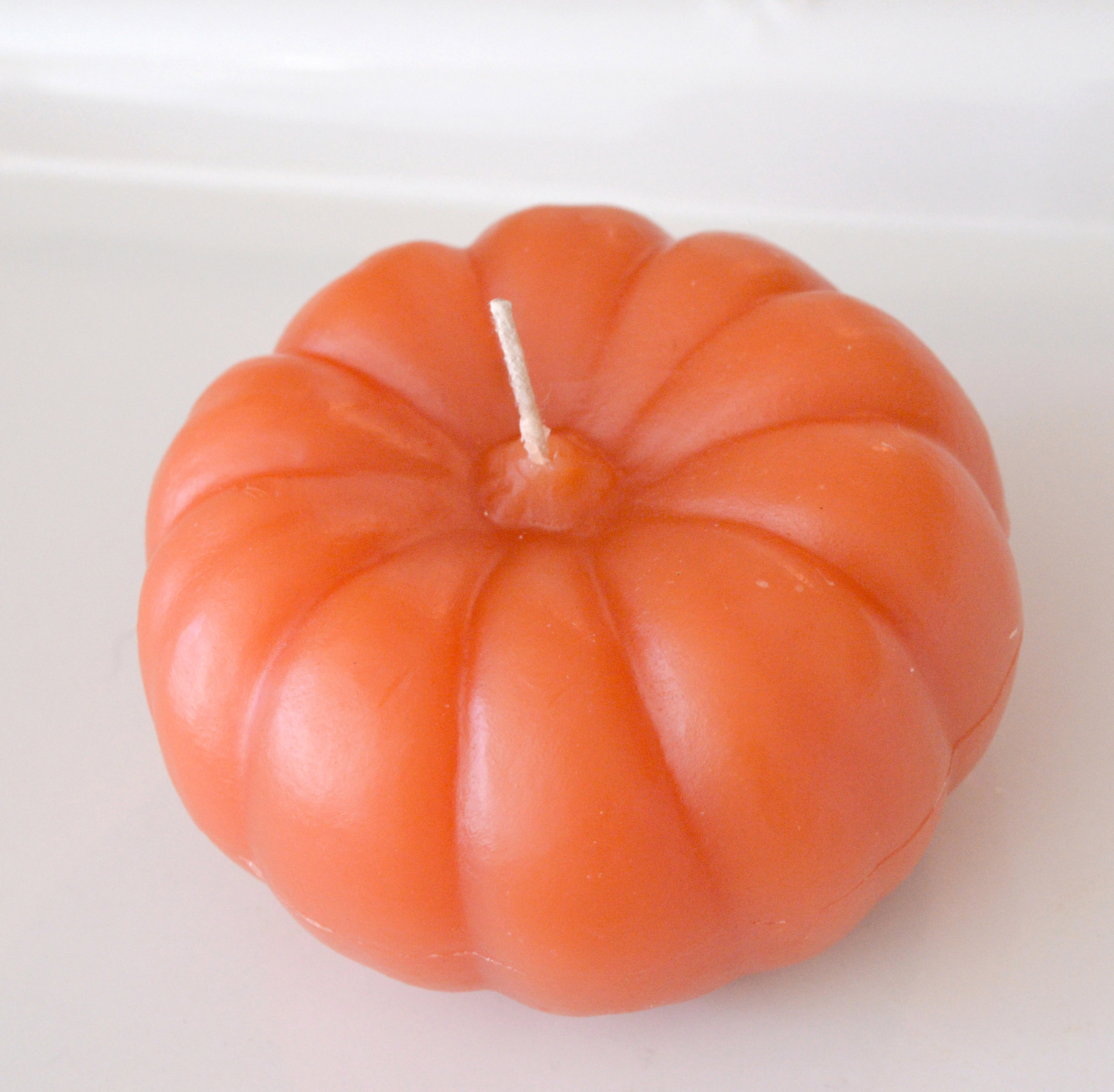 Orange Pumpkin Candle Fall Autumn Wedding Reception Centerpiece ...