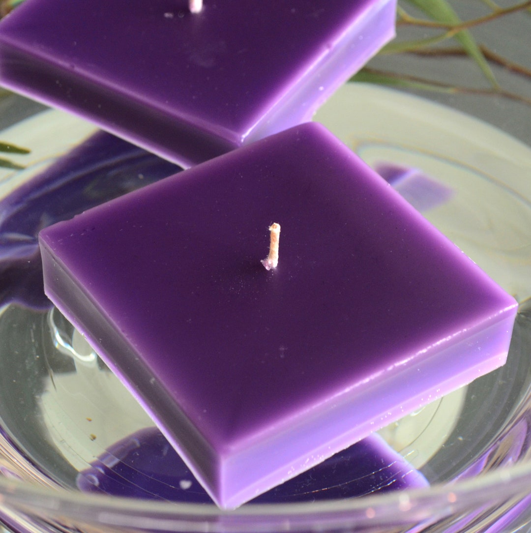 10 Pk Purple Floating Square Candles Wedding Centerpieces Reception ...
