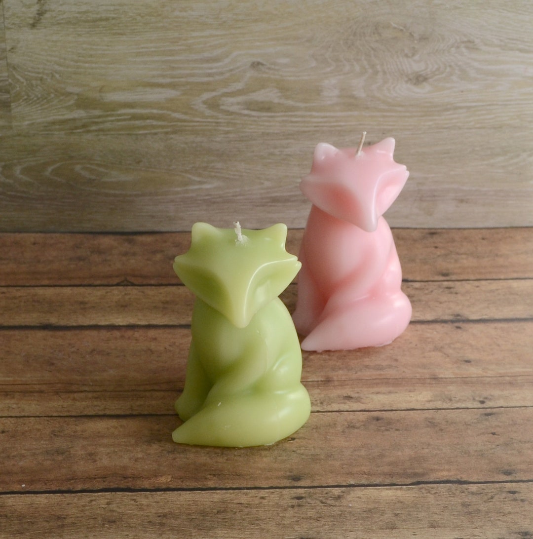 Fox Candle, Woodland Wedding, Fall, Autumn, Thanksgiving Decoration ...