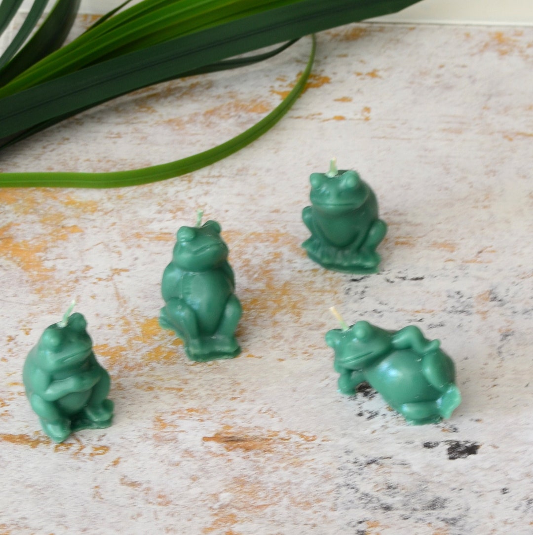 Set of 4 Little Frog Candles for Baby Showers Birthday Cakes - Etsy
