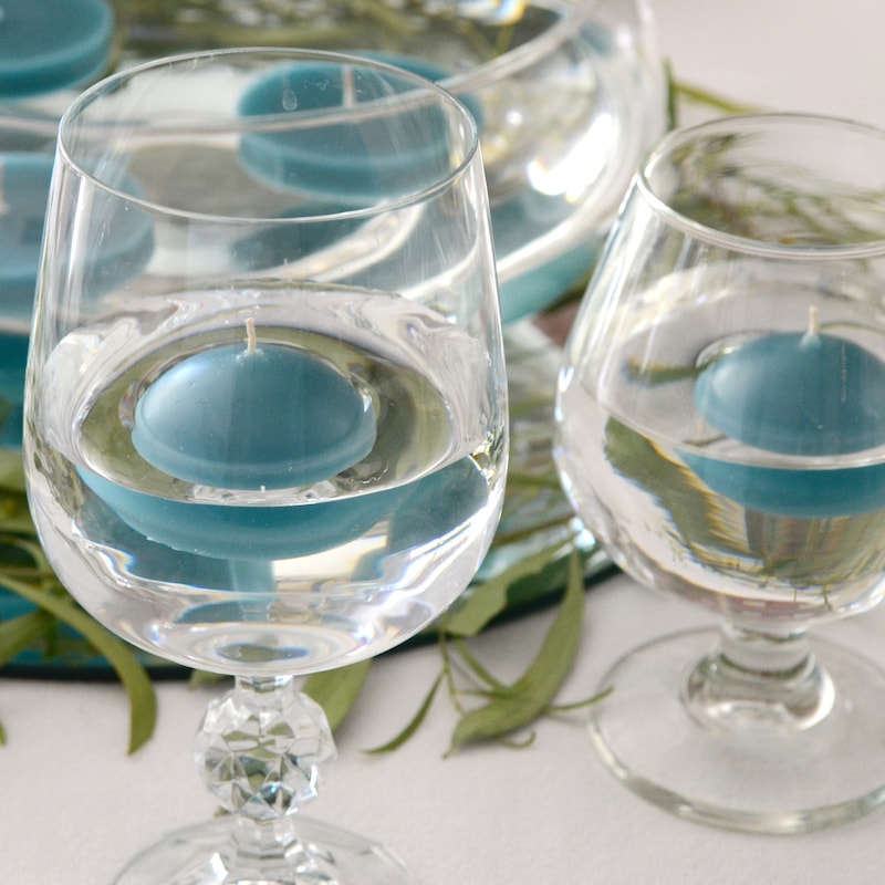 Teal Candle - Etsy