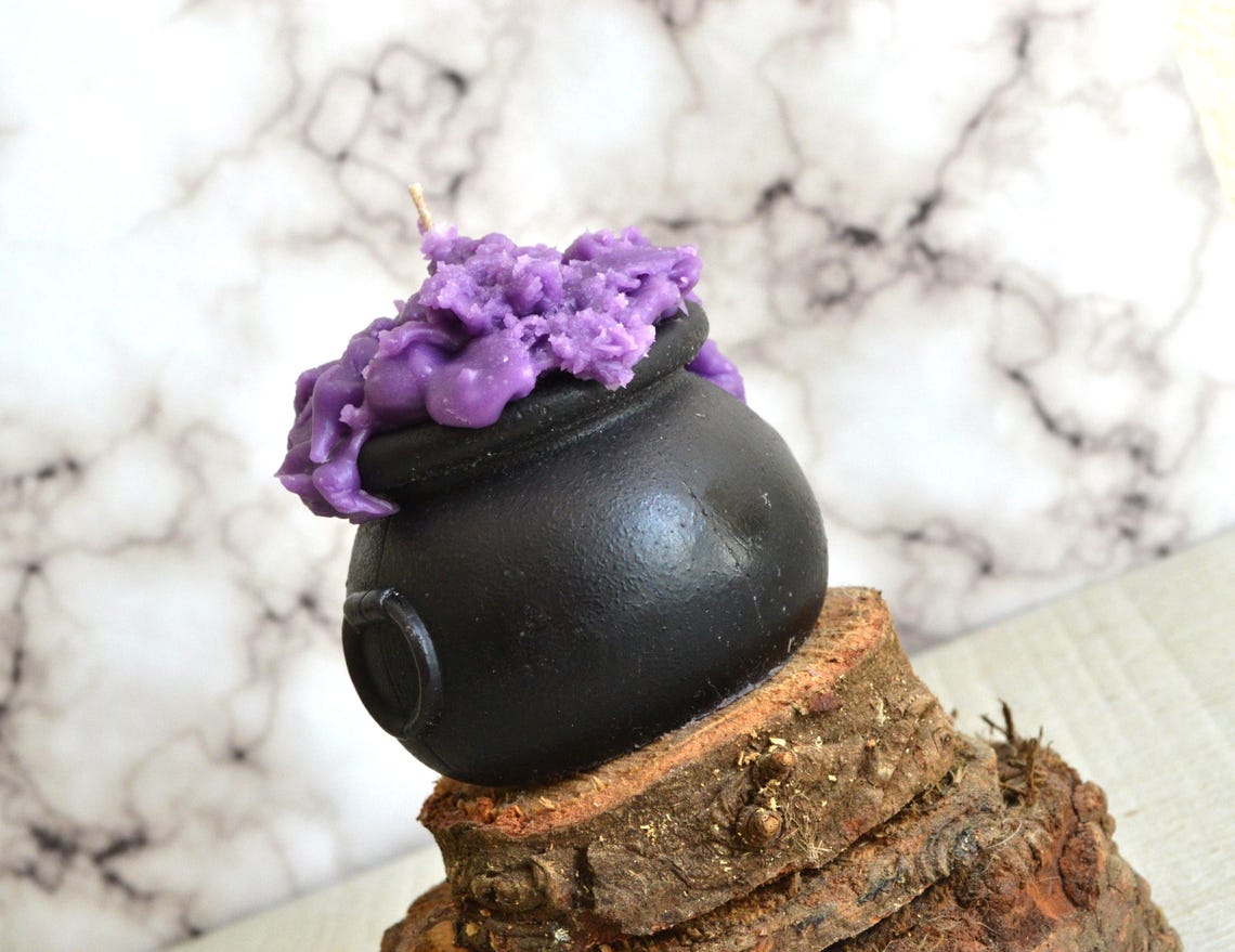 Witches Cauldron Candle Scented in Berry Bewitching Brew | Etsy