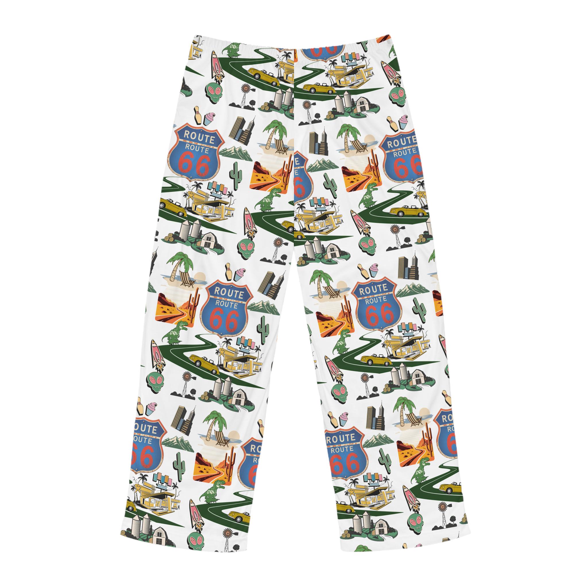 Route 66 Men's Retro Pajama Pants, Comfortable Lounge Wear, Unique ...