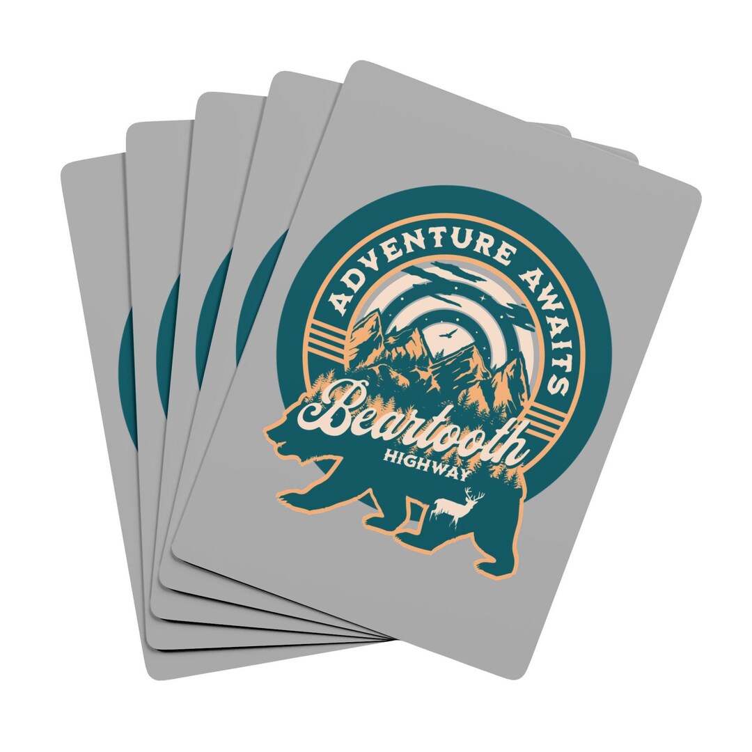 Beartooth Hwy Themed Playing Cards, Poker Cards, Yellowstone, National ...