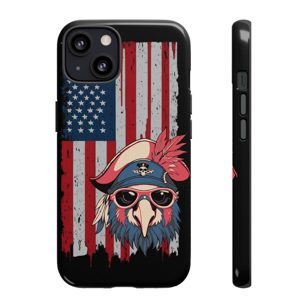 Jimmy Buffett Parrot Pirate Flag Phone Case, Cool Tough Phone Cover ...
