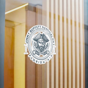 Jimmy Buffett Memorial Highway Florida A1A Sticker, Kiss-cut Vinyl ...