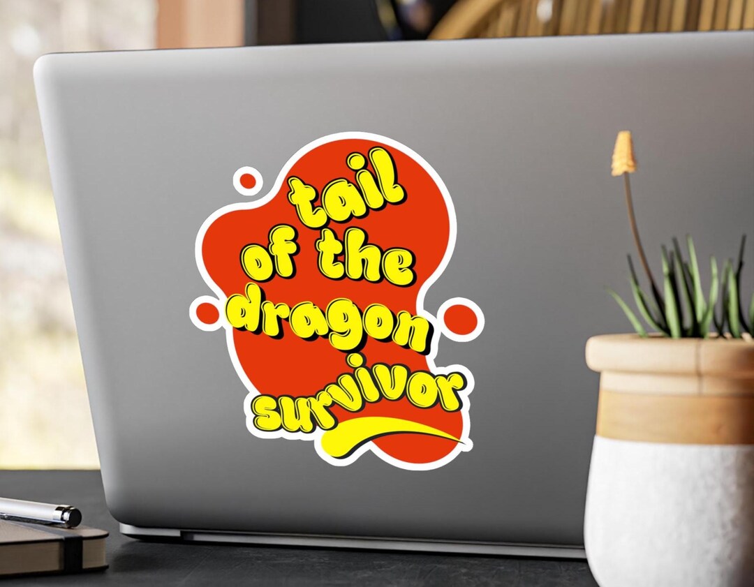 Tail of the Dragon Kiss-cut Vinyl Decals - Tail of the Dragon Survivor ...