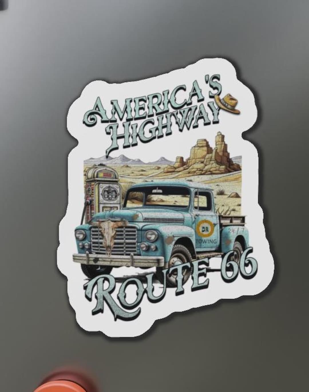 Route 66 Vintage Truck Die-cut Magnets - the Mother Road, America's ...