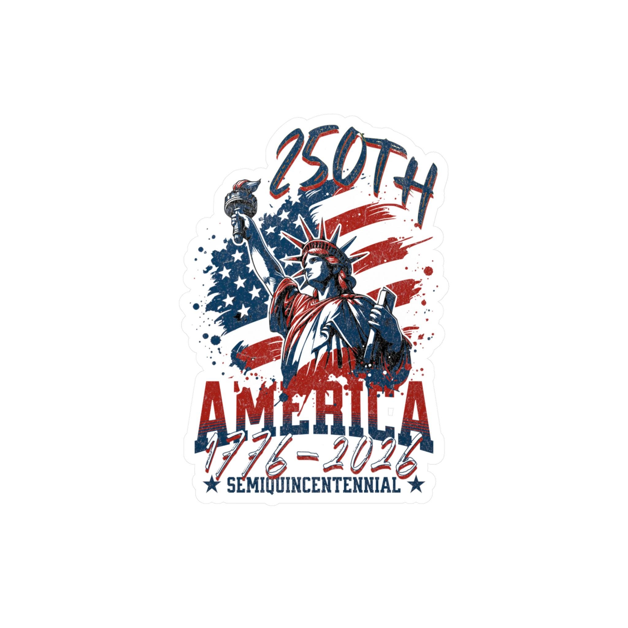 America250 Patriotic Kiss-cut Vinyl Decals, 250th Americas Birthday ...
