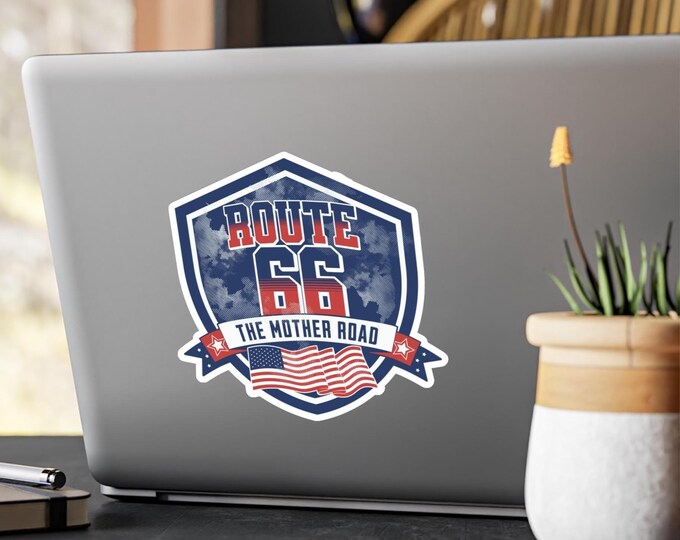 Route 66 Shield Outline Vinyl Decal Die Cut Sticker - Etsy Canada