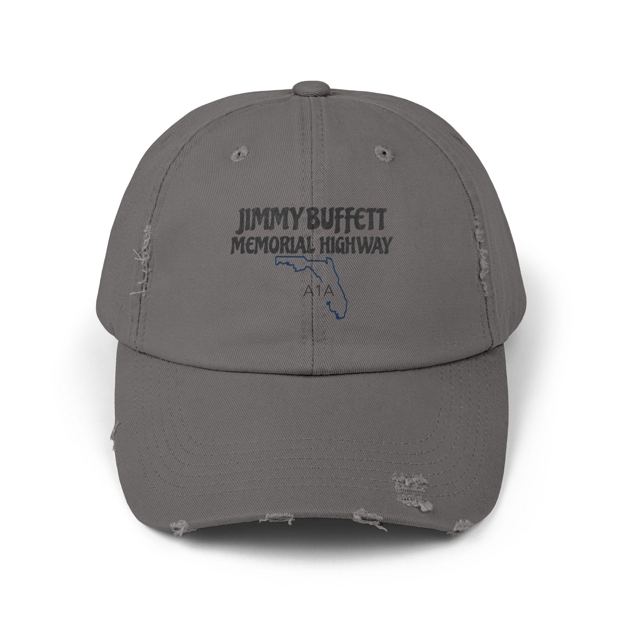 Jimmy Buffett Memorial Highway Distressed Cap, Florida A1A, Parrothead ...