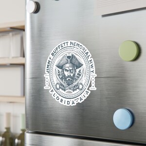 Jimmy Buffett Memorial Highway Florida A1A Sticker, Kiss-cut Vinyl ...