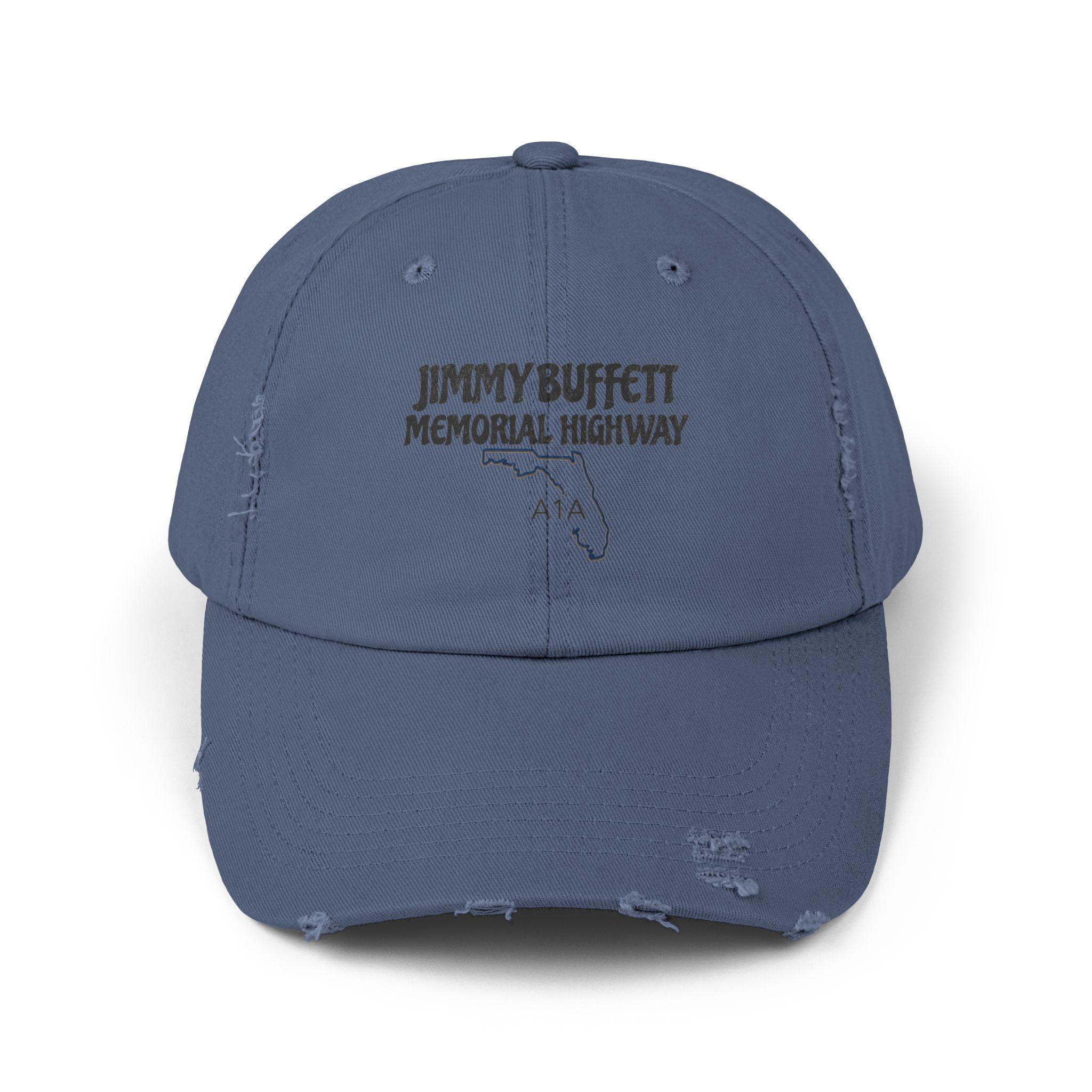 Jimmy Buffett Memorial Highway Distressed Cap, Florida A1A, Parrothead ...