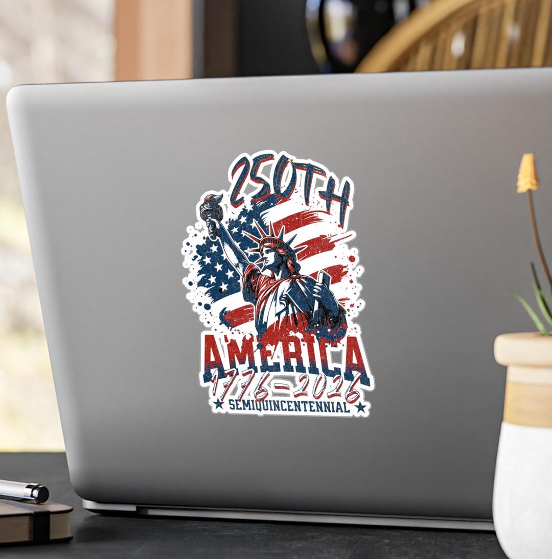 America250 Patriotic Kiss-cut Vinyl Decals, 250th Americas Birthday ...