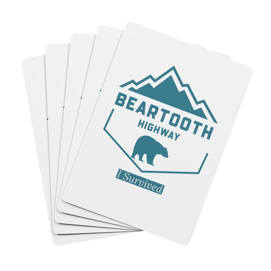 Beartooth Hwy Poker Playing Cards, Yellowstone, National Park, Game ...