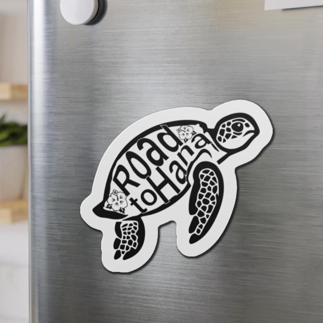 Road to Hana Sea Turtle Maui Hawaii Die-cut Magnet, Tropical Travel ...