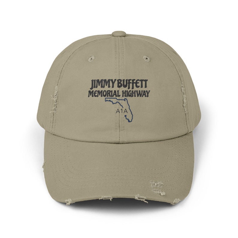 Jimmy Buffett Memorial Highway Distressed Cap, Florida A1A, Parrothead ...