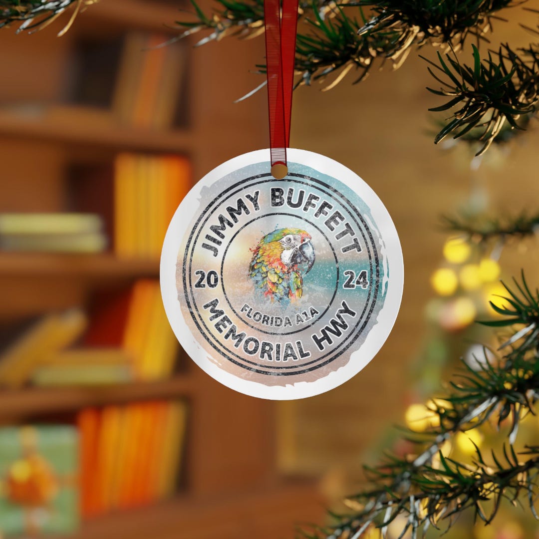 Jimmy Buffett Memorial Hwy Florida A1A Metal Ornament, Parrotheads, 5 O ...