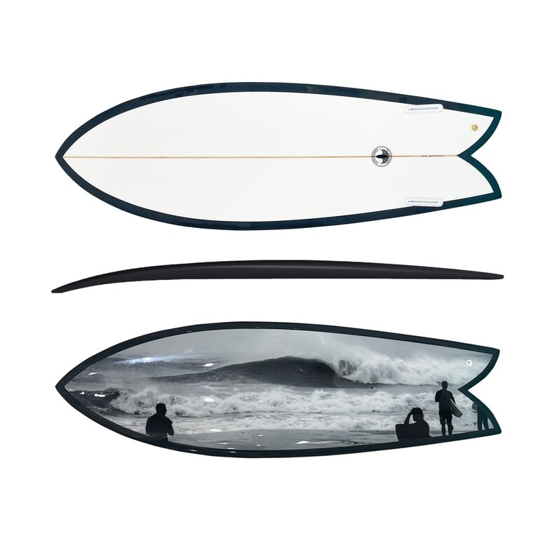 Twin Fish Surfboard – Going Right Surf Able Wall Hanger Surfboard Art ...