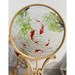 Double-sided Koi Water Fan, Water Ripples Fan With Flowers, Japanese ...
