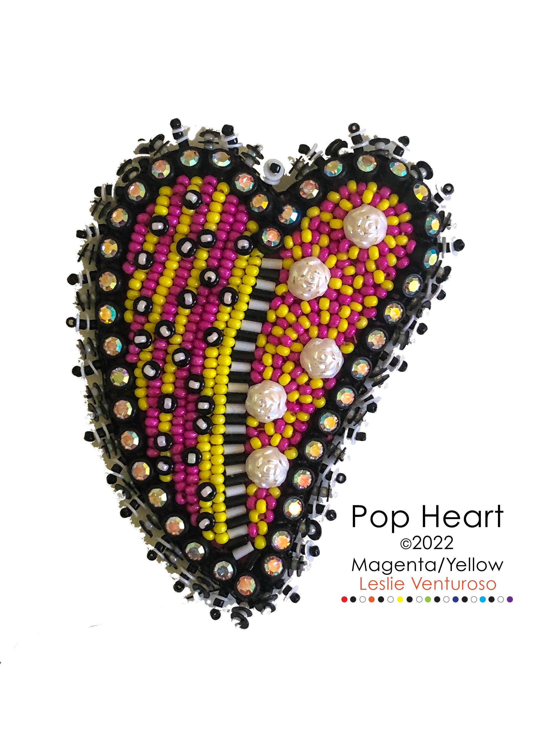 KIT With TUTORIAL: Pop Heart NECKLACE - Etsy