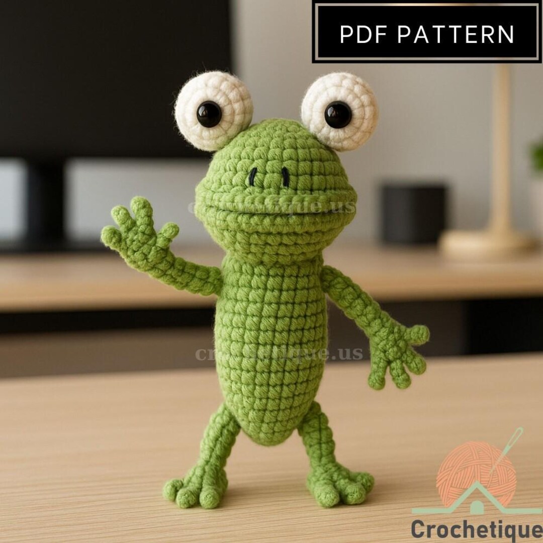Funny Lizard Meme Crochet PDF Pattern, Lizard Crochet, Lizard Amigurumi ...
