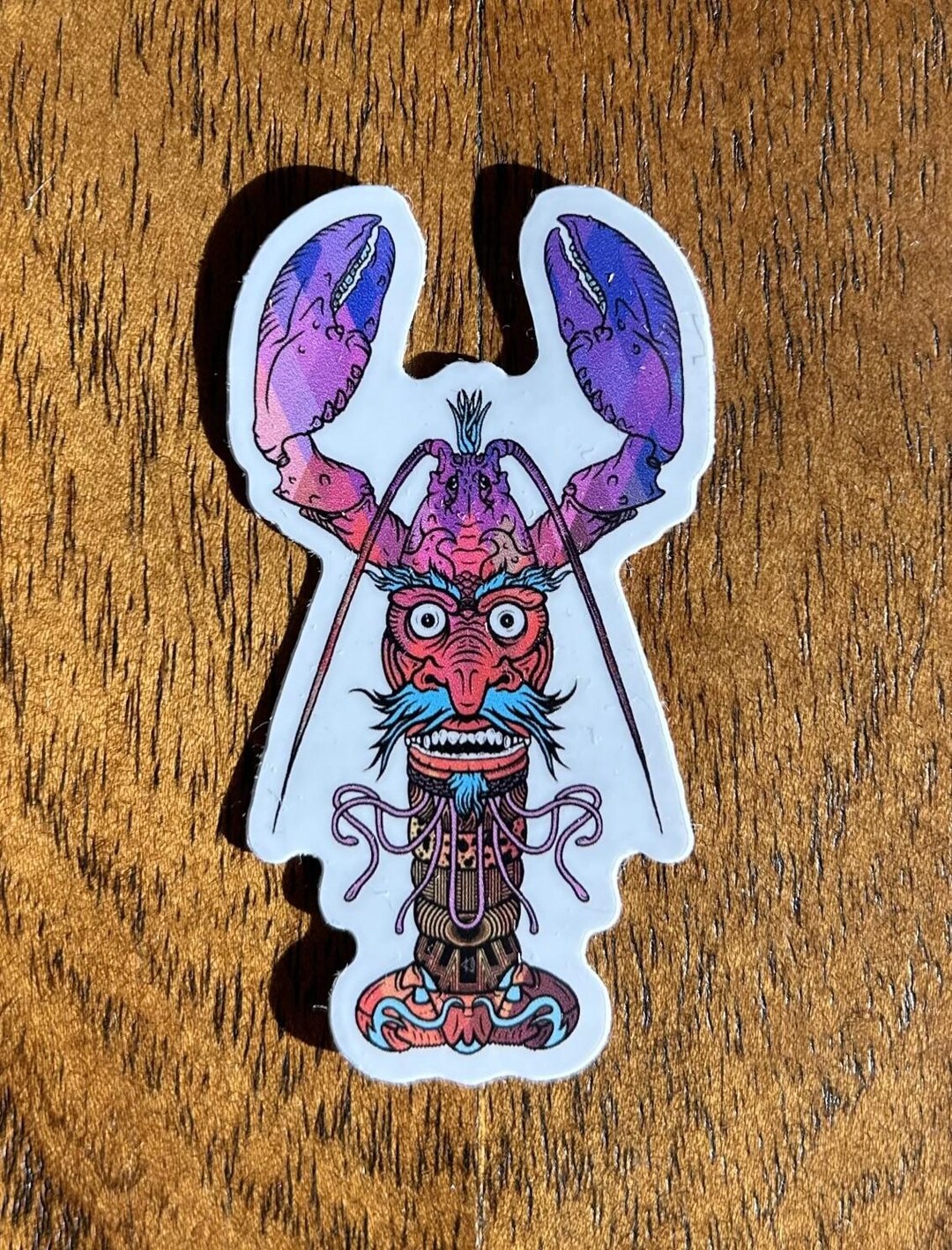 Lobster Face Sticker - Etsy