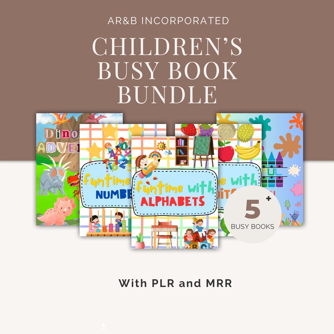 Children's Busy Book Bundle editable in Canva - Etsy