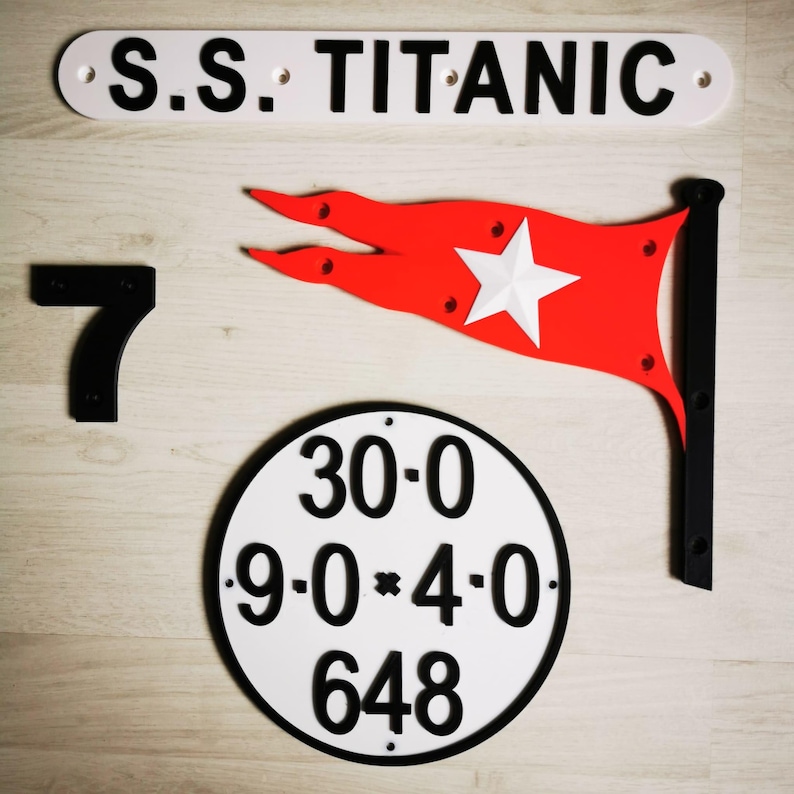 Simple Set of Replica RMS Titanic Lifeboat Plates - Etsy