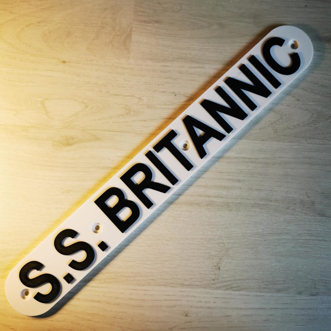BRITANNIC Name Plate Replica of RMS Britannic Lifeboat - Etsy