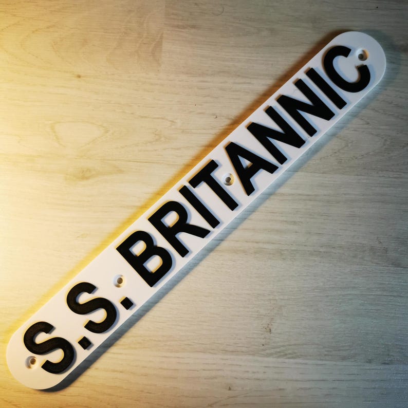 BRITANNIC Name Plate Replica of RMS Britannic Lifeboat - Etsy
