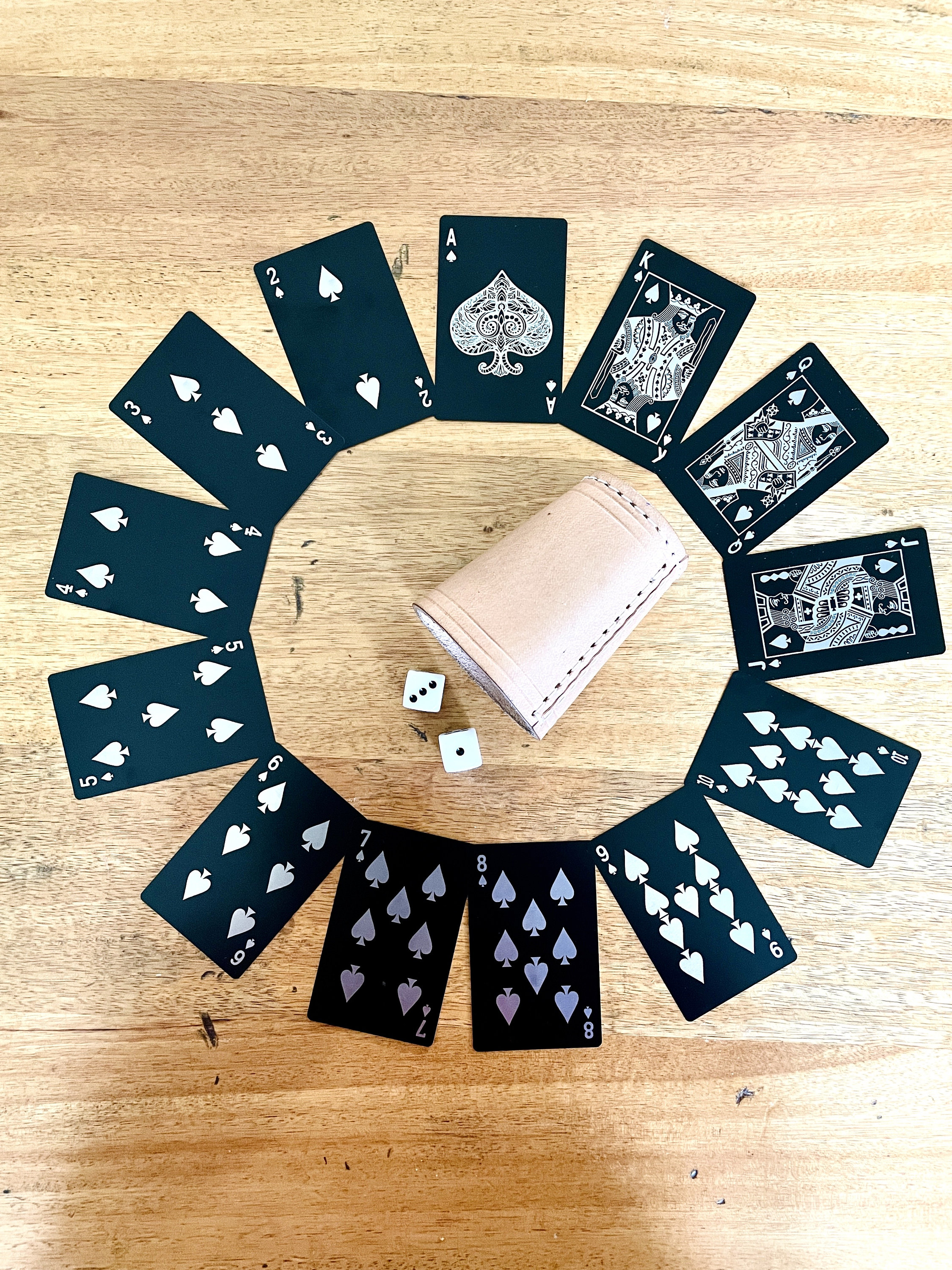 Personalized Metal Poker Playing Cards Set | Black Poker Deck | Luxury ...