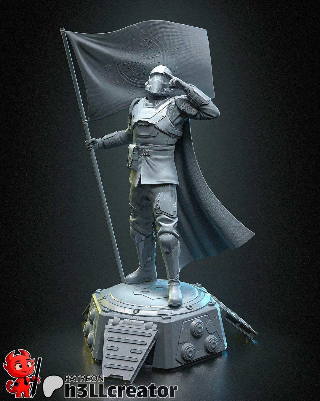Helldiver Figure | Helldivers 2 | 212 Mm | Model Kit | 3D Printed Statue | Action Figure Gift ...
