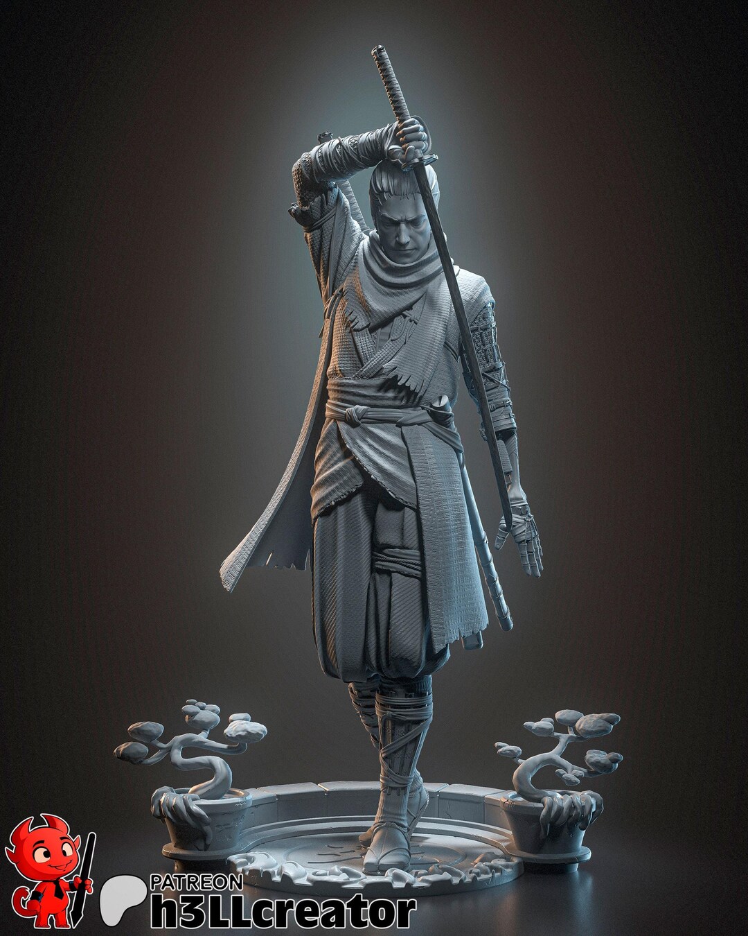 Sekiro Figure Sekiro: Shadows Die Twice 171 Mm Model Building Set 3D ...