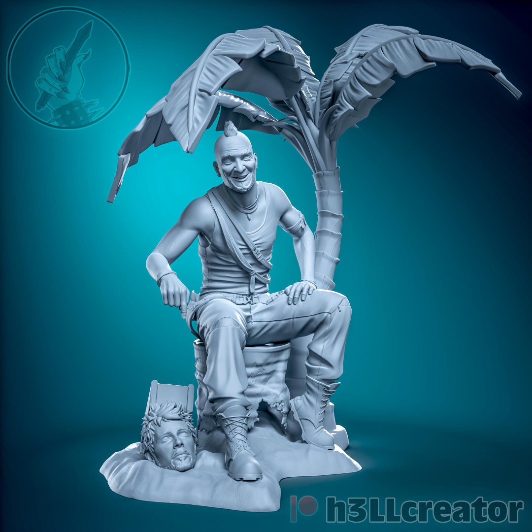 Vaas Figure | Far Cry 3 | 110 Mm | Model Building Set | 3D Printed ...