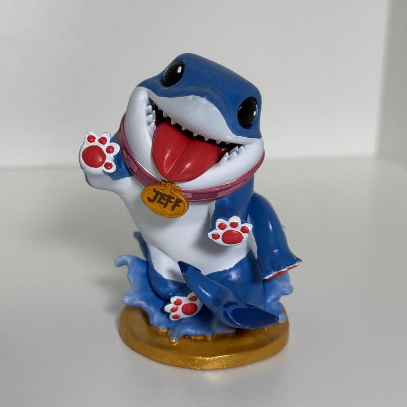 Jeff the Land Shark Statue - Etsy