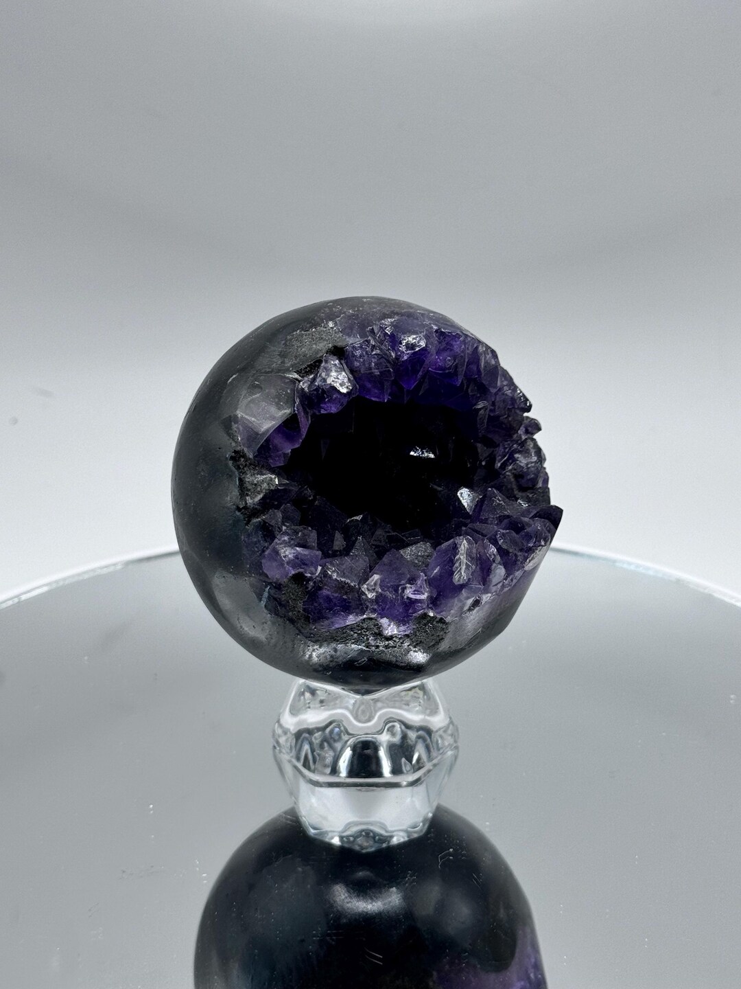 Purple Amethyst Druzy Sphere: Rich Saturated Crystal - Etsy
