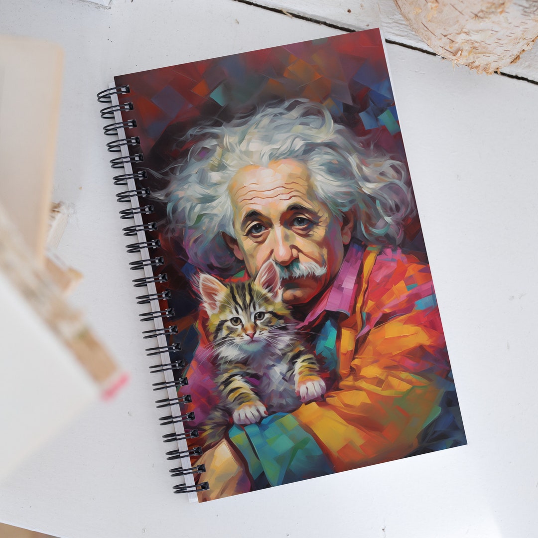 Albert Einstein Spiral Notebook - Etsy