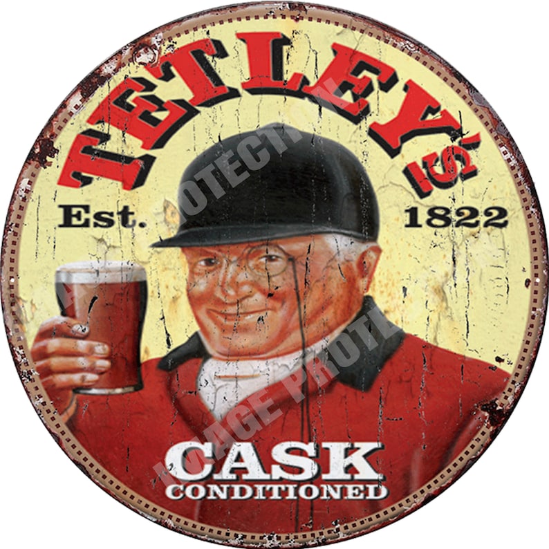 Famous British Beer Sign , Round Metal Tin Sign , 30cm Diameter 12 ...