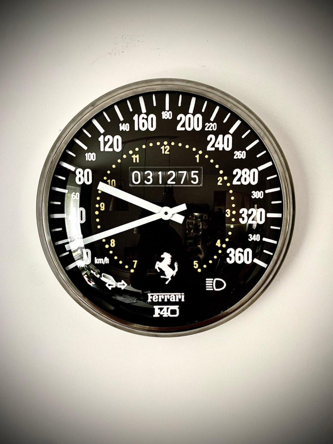 Speedometer Wall Clock Inspired by Ferrari F40 Speedometer - Etsy
